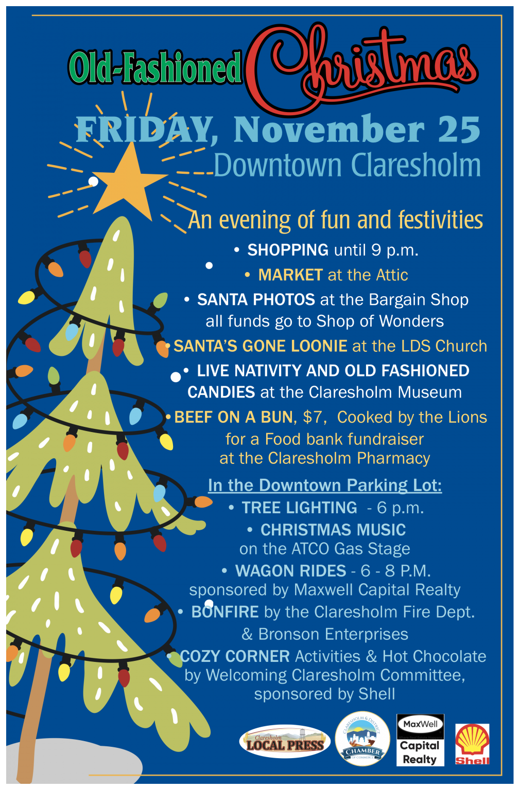 Claresholm’s 23 Annual Old-Fashioned Christmas | Claresholm Local Press